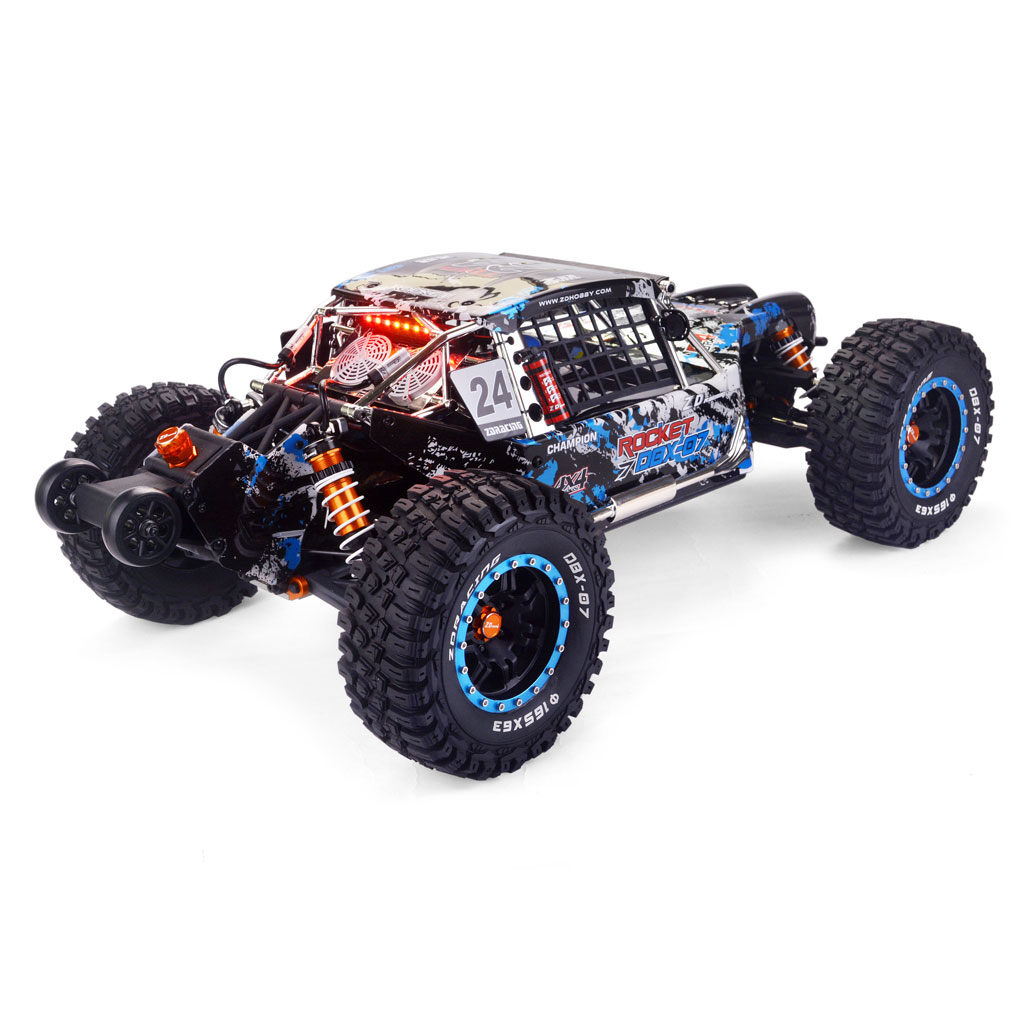 日本初上陸記念 New ZD Racing DBX-07 1/7 RC Scale 4WD 2.4G 品番【DBX7-01BLUE ...