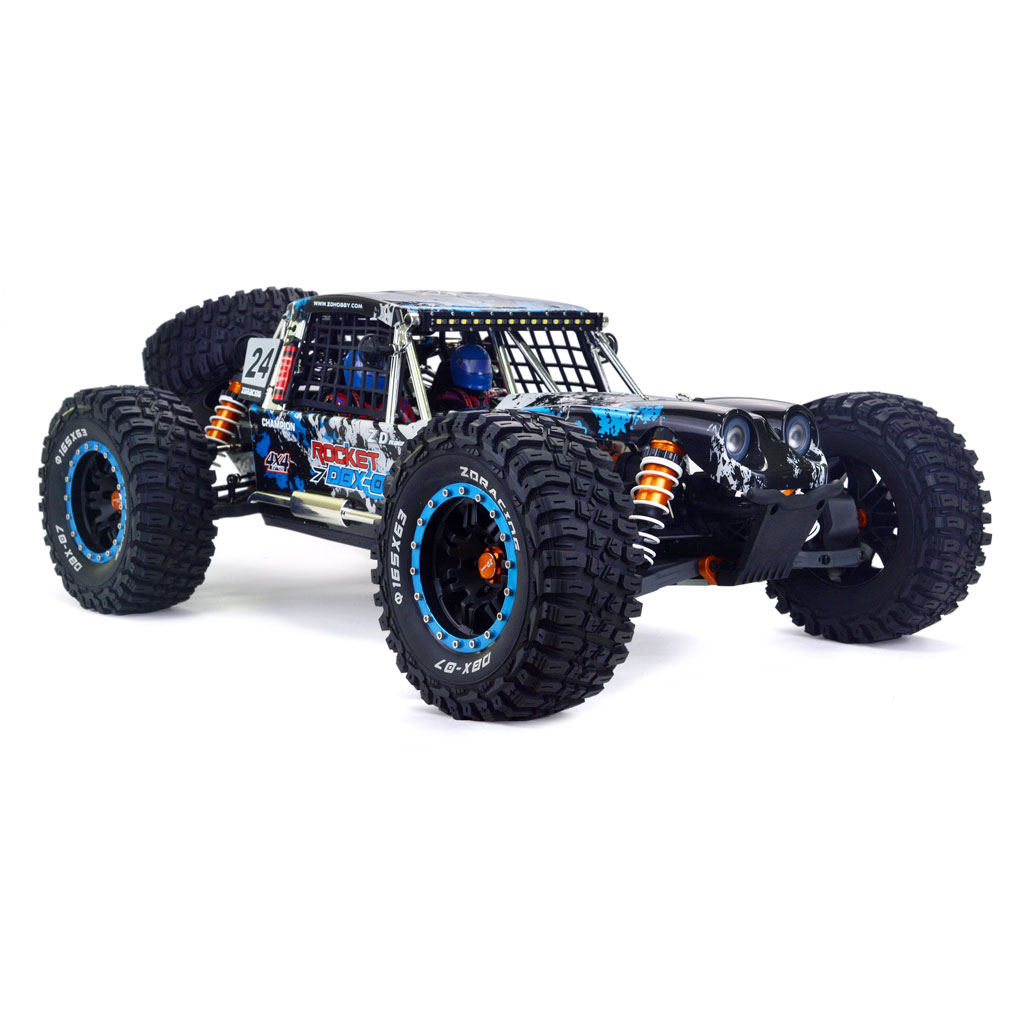 日本初上陸記念 New ZD Racing DBX-07 1/7 RC Scale 4WD 2.4G 品番【DBX7-01BLUE ...