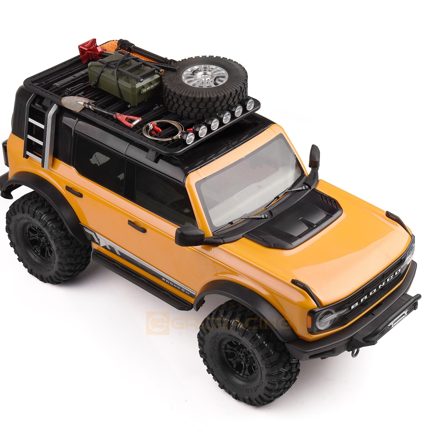 GRC製 #G175B 【プラスチック製】 TRX4 Bronco Metal Hood "Raptor Type" TRX4 ブロンコ ...