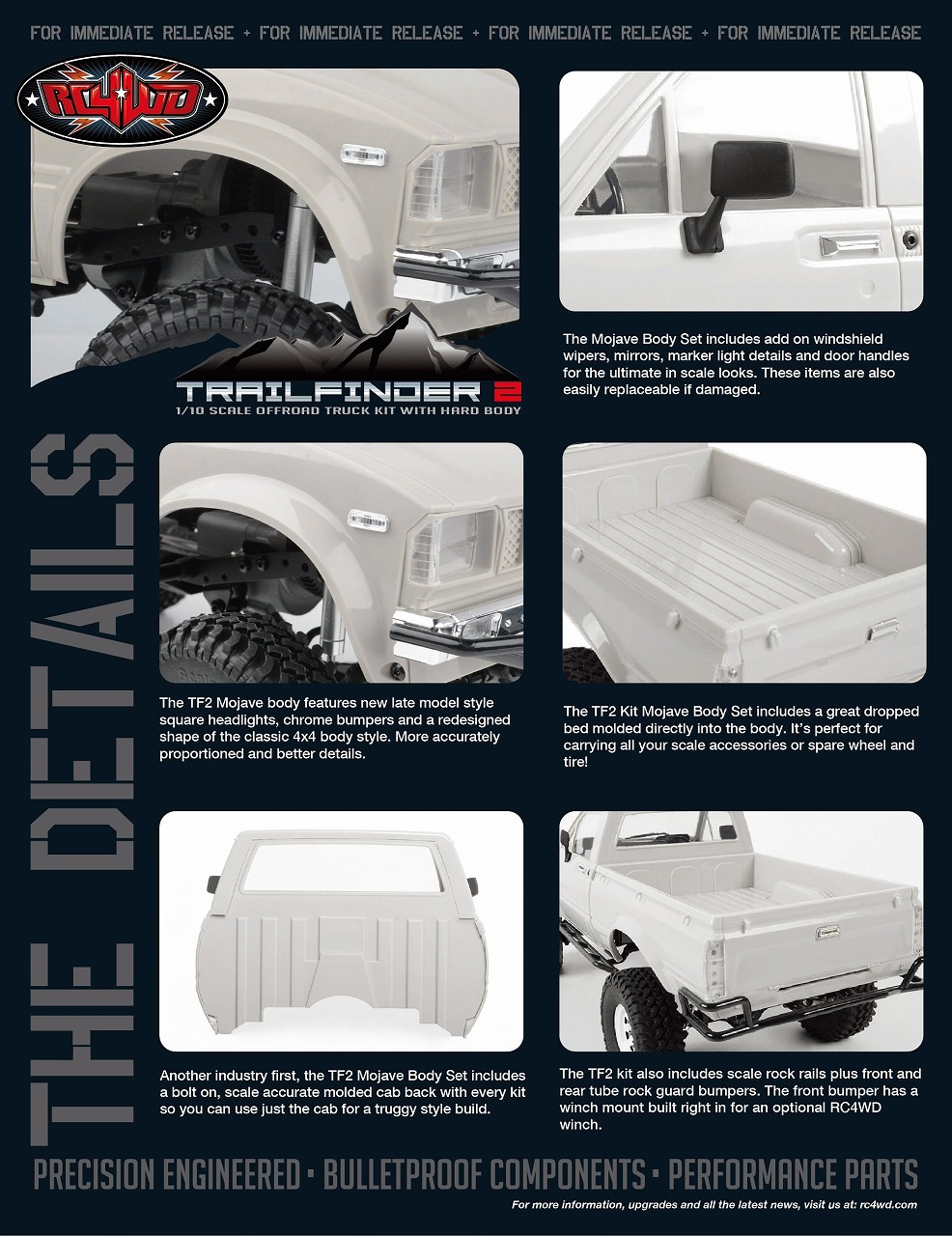 【在庫即納】 RC4WD Trail Finder 2 Truck Kit w/Mojave II Body Set 品番 Z-K0049 ...