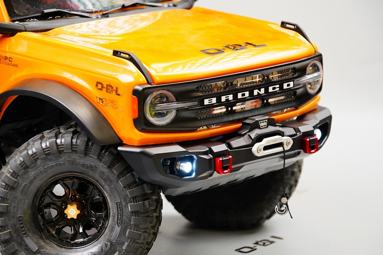 在庫 RC 1/10 Traxxas TRX4 Broncoブロンコフロントバンパー Aluminum Metal Front Bumper ...