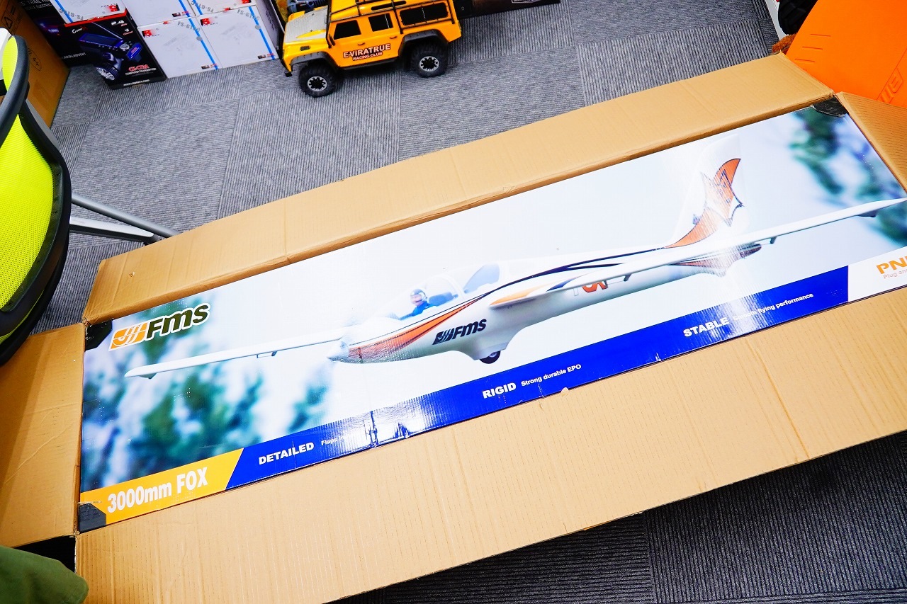 【取り寄せ】【納期要確認】 FMS 3000mm Fox Aerobatic EP Glider PNP 品番SKU: FMS107P ...