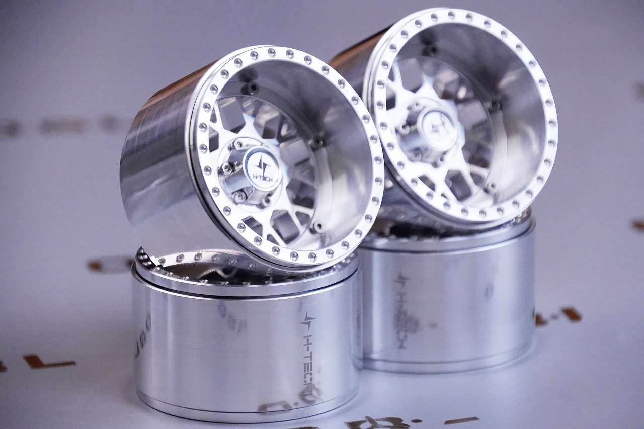 【予約】 H-TECH RC 6PCS 2.2inch Mesh Type Minus Offset Aluminum Metal Bead ...