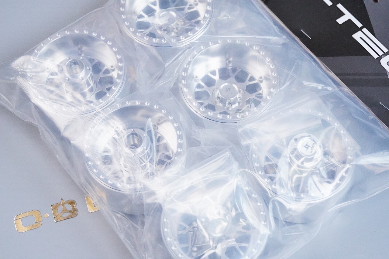 【予約】 H-TECH RC 6PCS 2.2inch Mesh Type Minus Offset Aluminum Metal Bead ...