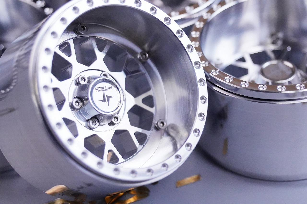 【予約】 H-TECH RC 6PCS 2.2inch Mesh Type Minus Offset Aluminum Metal Bead ...