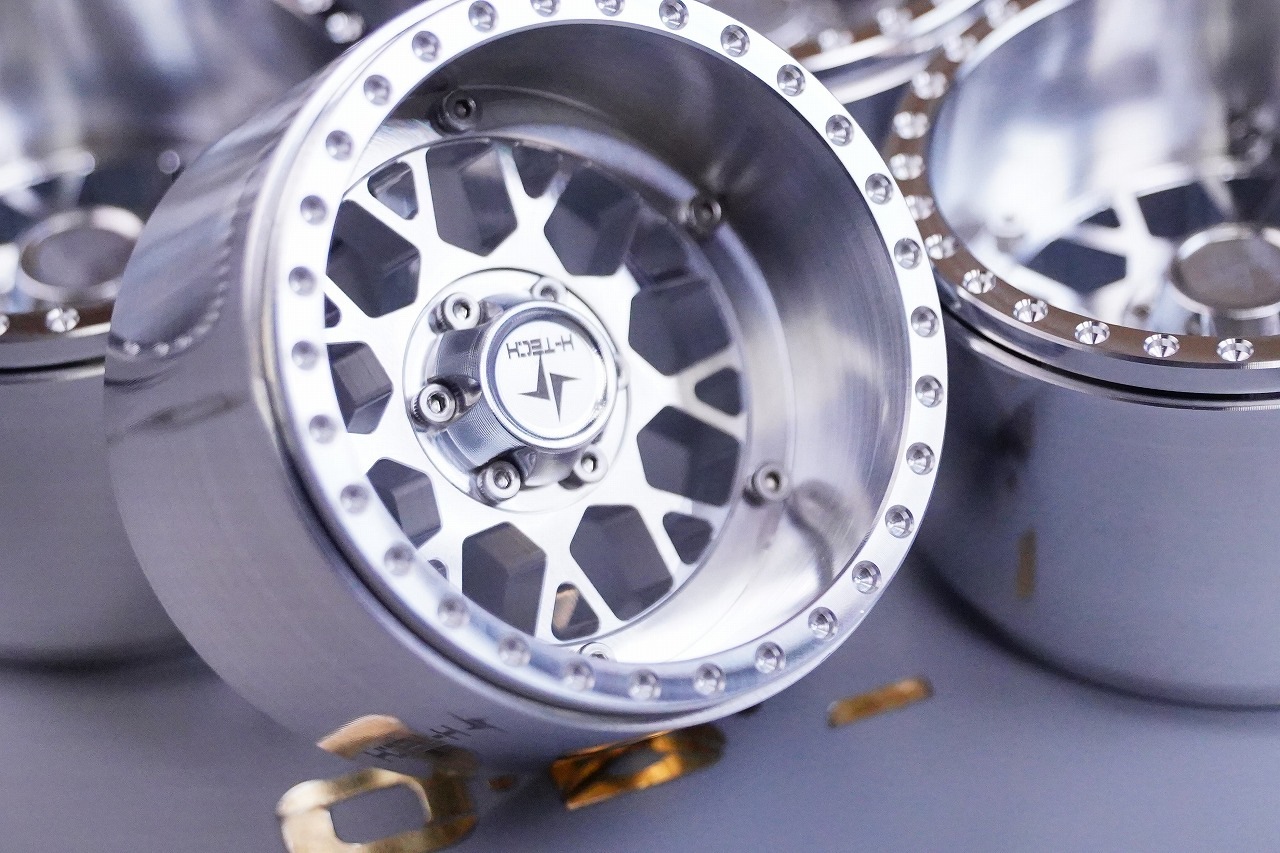 【予約】 H-TECH RC 6PCS 2.2inch Mesh Type Minus Offset Aluminum Metal Bead ...