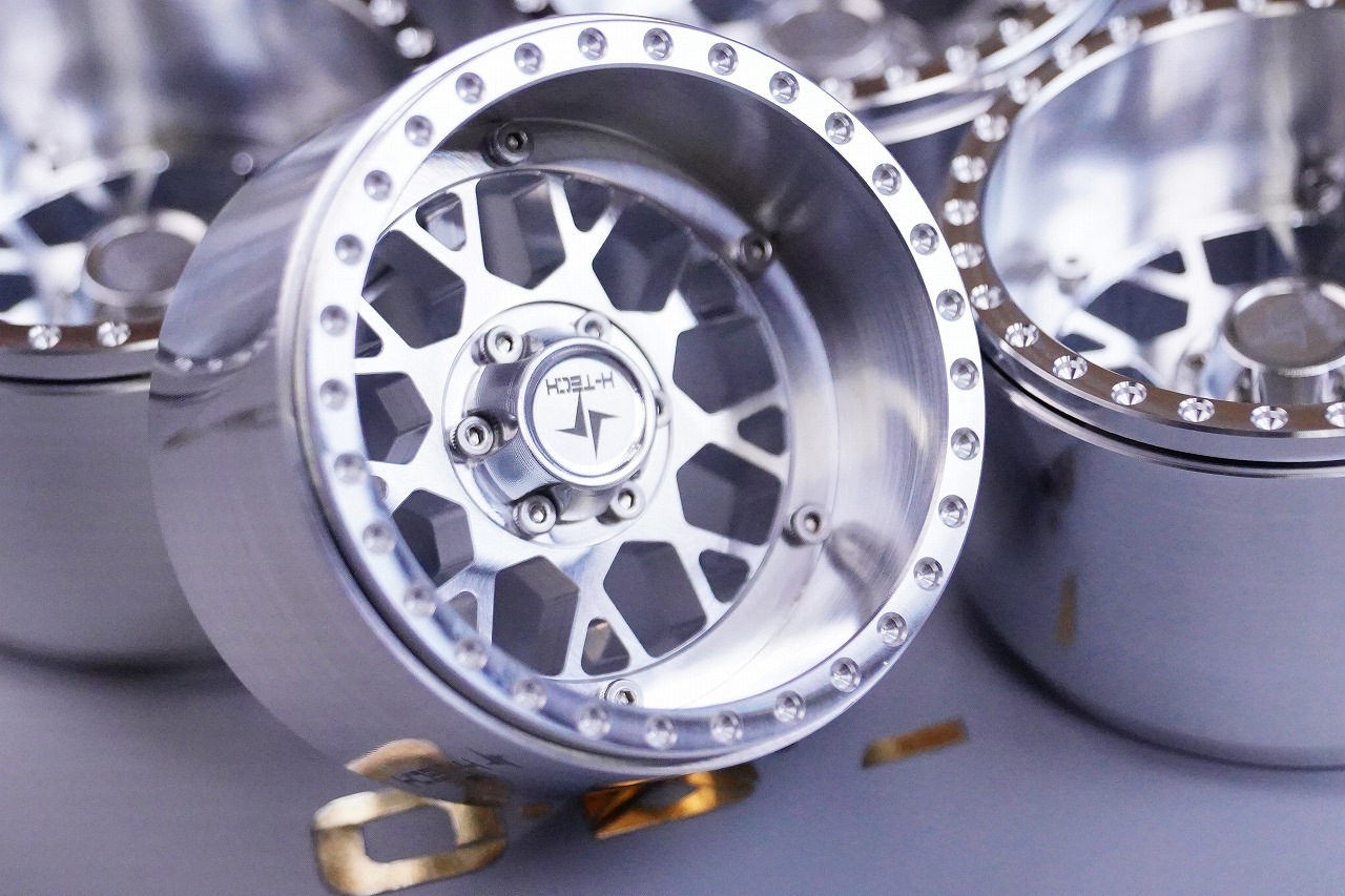 【予約】 H-TECH RC 6PCS 2.2inch Mesh Type Minus Offset Aluminum Metal Bead ...