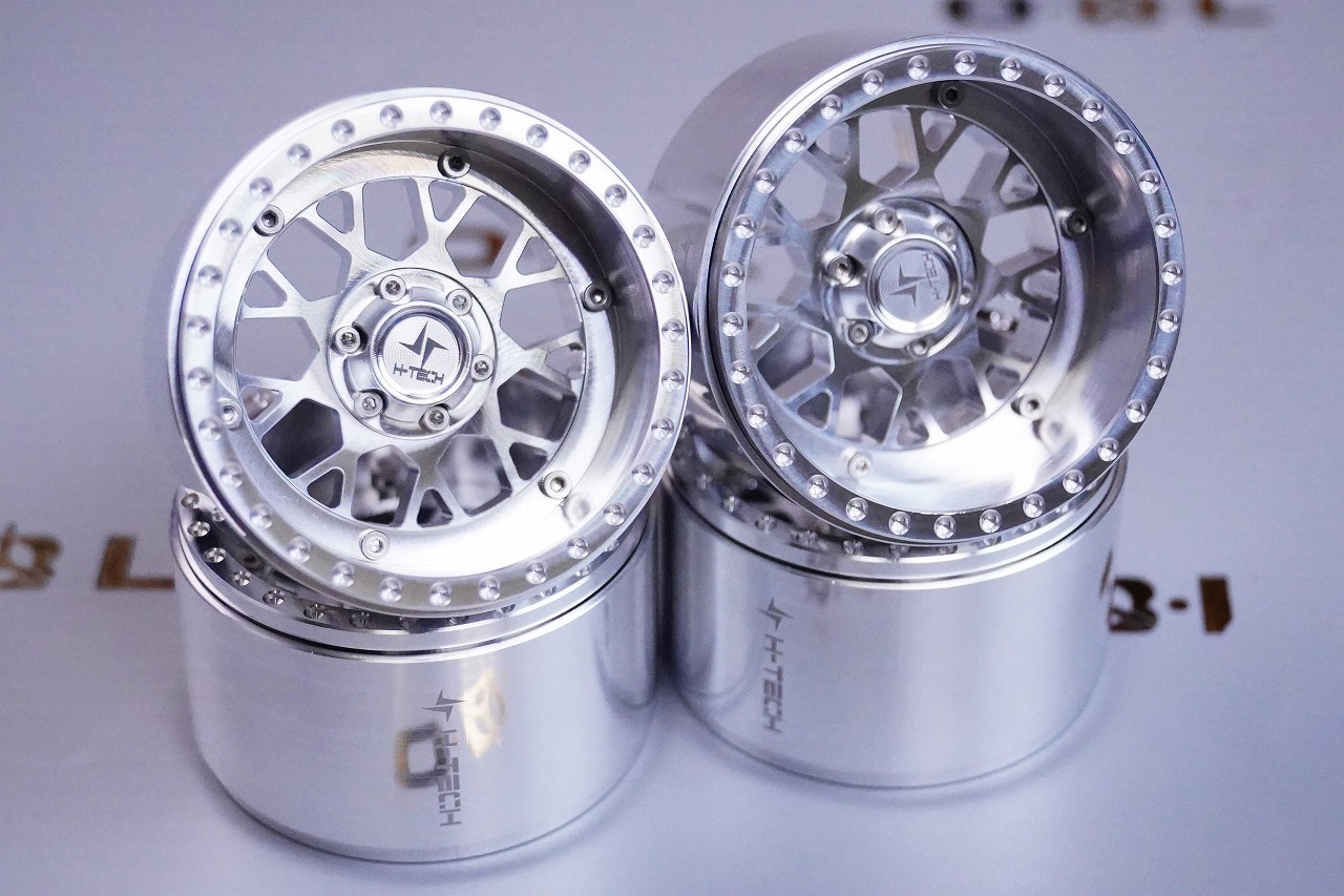 【予約】 H-TECH RC 6PCS 2.2inch Mesh Type Minus Offset Aluminum Metal Bead ...