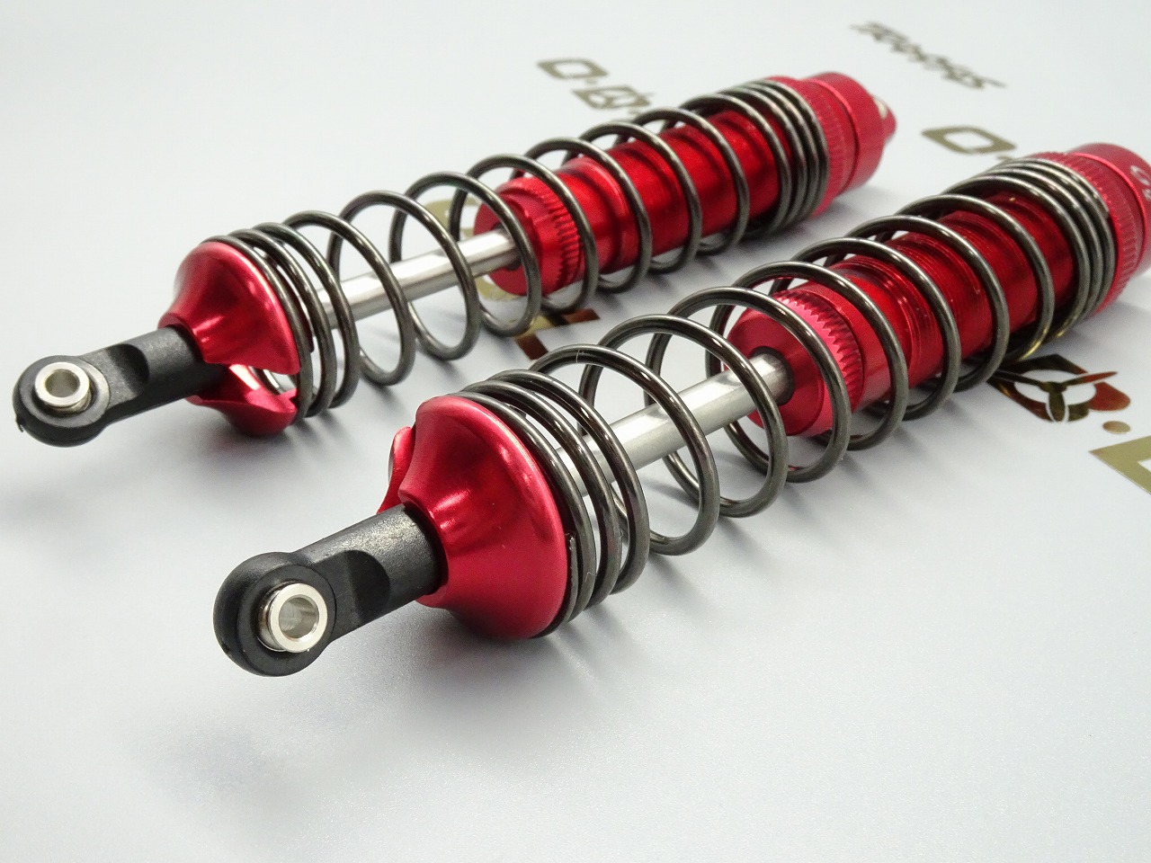 GPM製 品番UDR135F-R-BEBK 【赤】 UDR用 ALUMINUM FRONT SPRING DAMPERS (135MM ...