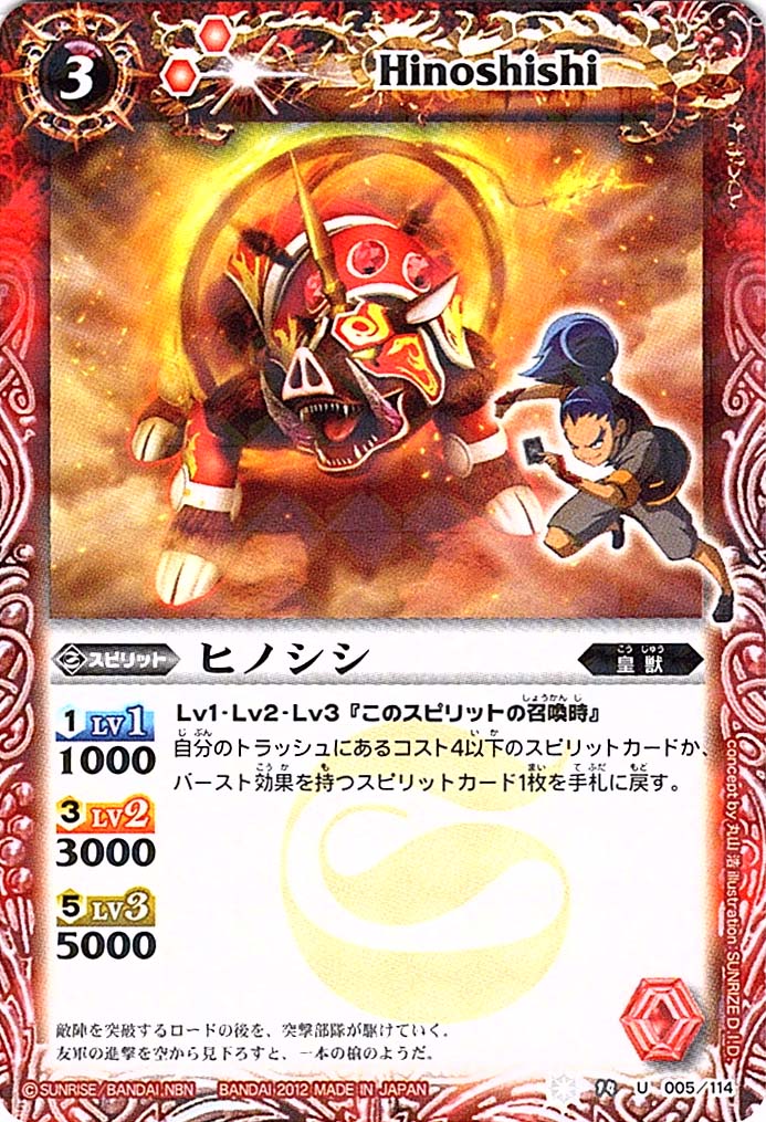 〔状態B〕【U】ヒノシシ（ウエハース）《BS14-005》