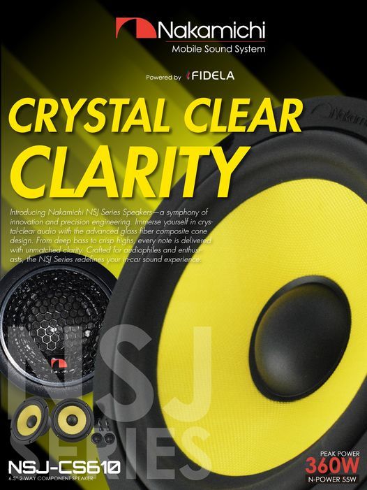 NSJ-CS610 16.5cm (6.5インチ) Max.300W NSJシリーズ ナカミチ Nakamichi | スピーカー,Nakamichi | USA AUDIO