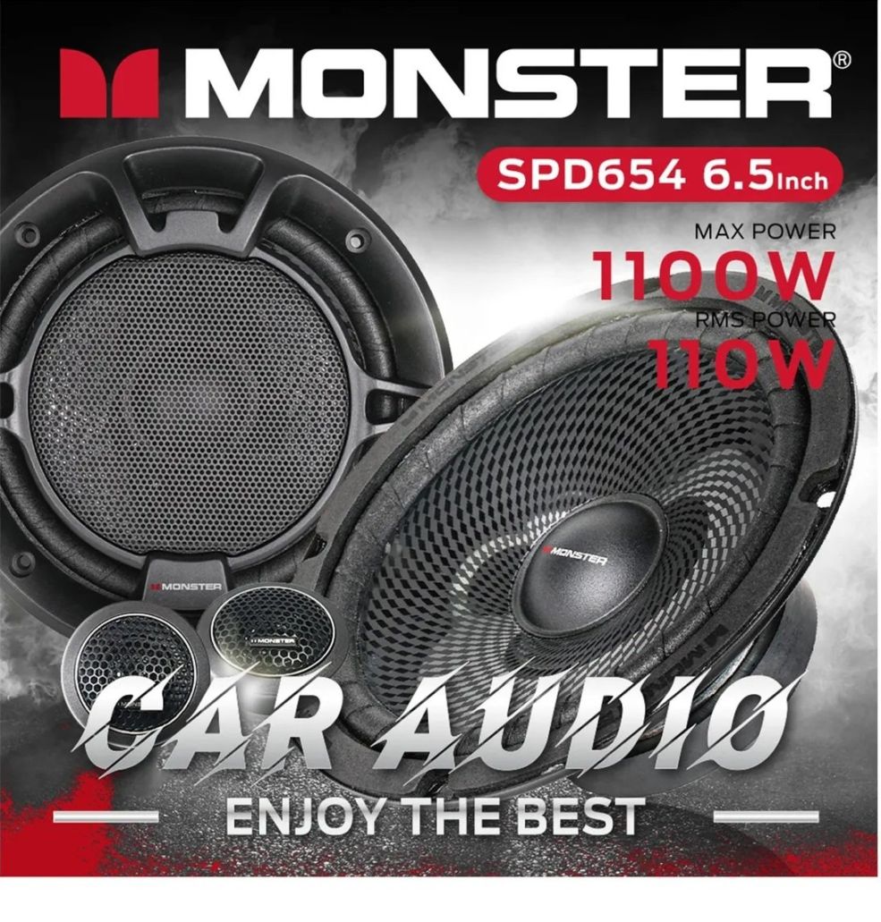 SPD654 16.5cm（6.5インチ）Max.1100W モンスターオーディオ Monster Audio | スピーカー,Monster ...