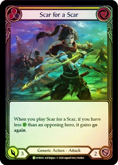 【ENG】【Rainbow Foil】[Generic] Scar for a Scar - Yellow [WTR] | All Items ...