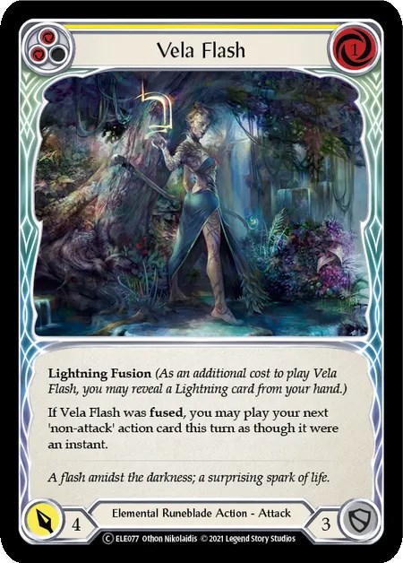 【ENG】[Elemental_Runeblade] Vela Flash - Yellow [ELE] | All Items | TCG ...