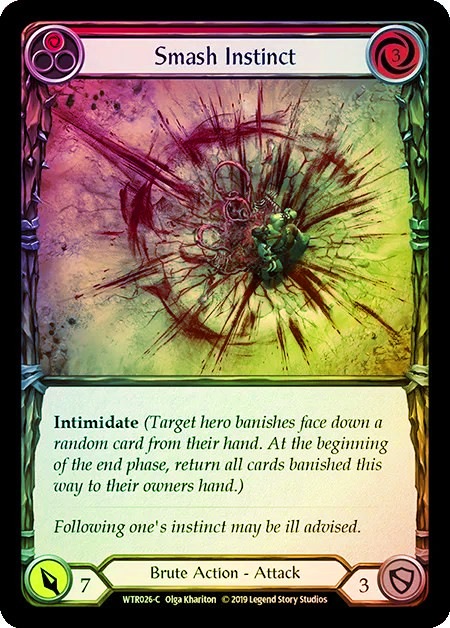 【ENG】【Rainbow Foil】[Brute] Smash Instinct - Red [WTR-1st] | All Items | TCG Shop Go Again ...