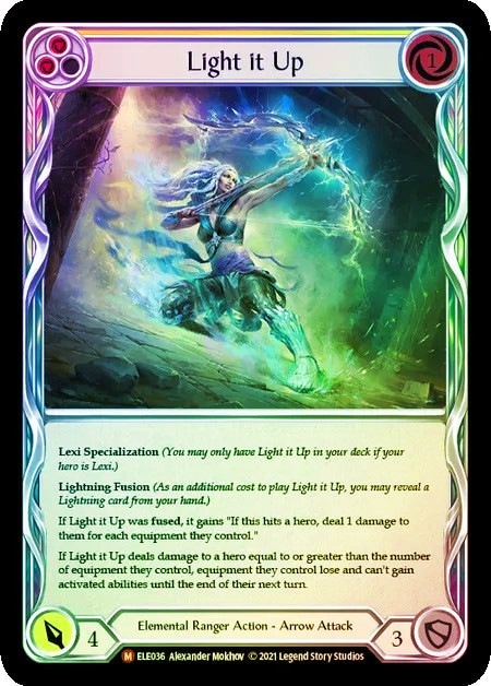【ENG】【Rainbow Foil】[Elemental_Ranger] Light it Up [ELE-1st] | All Items ...
