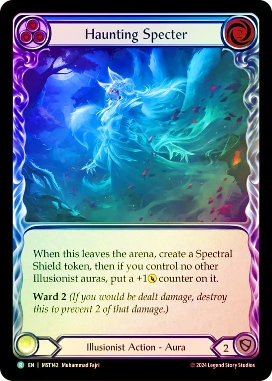 【ENG】【Rainbow Foil】[Illusionist] 憑依の亡霊/Haunting Specter - Blue [MST ...