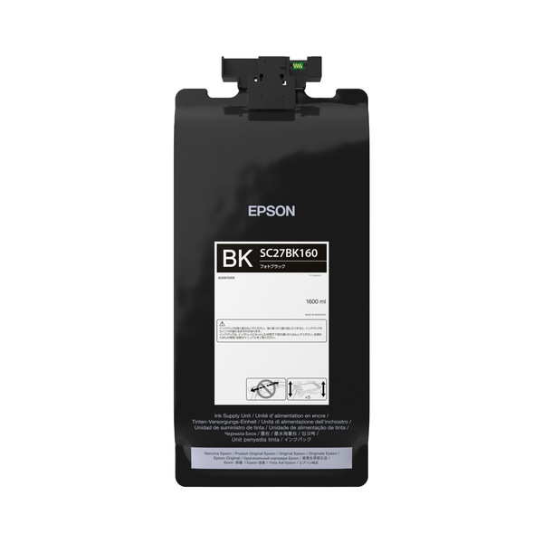 【代引不可】 EPSON エプソン SC-T7750DL用 インクパック フォトブラック 1600ml SC27BK160