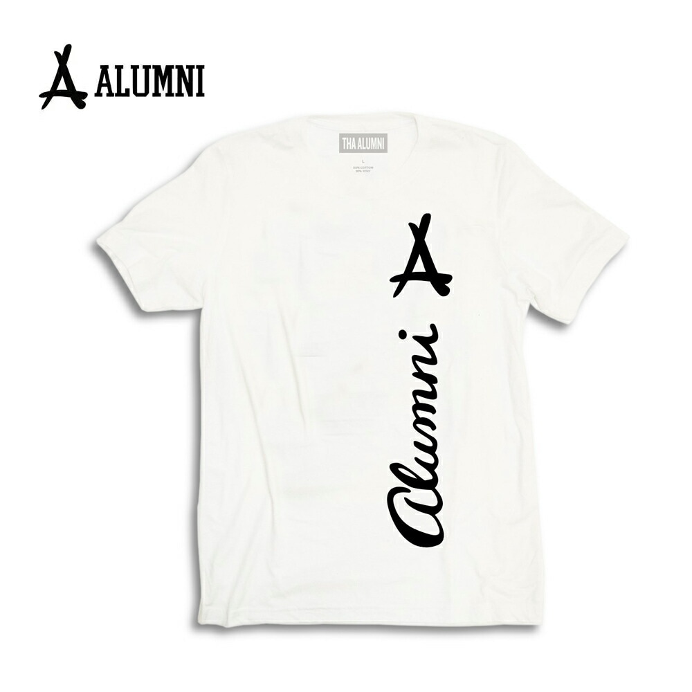 ALUMNI CLOTHING アルムナイクロージング ALUMNI SCRIPT TEE WHITE メンズ インポート KID INK ...