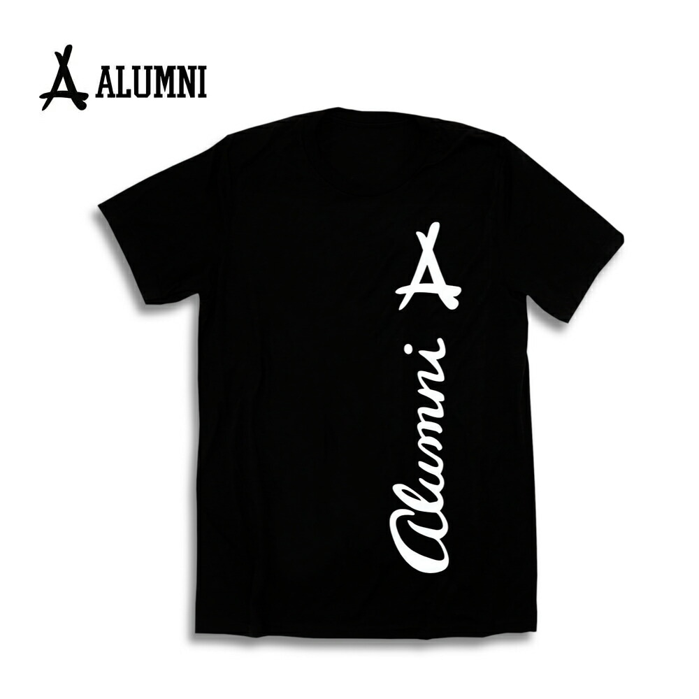 ALUMNI CLOTHING アルムナイクロージング ALUMNI SCRIPT TEE BLACK メンズ インポート KID INK ...