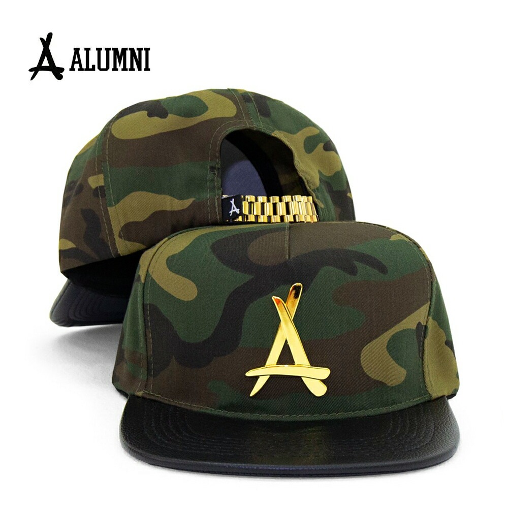ALUMNI CLOTHING アルムナイクロージング 24K PRESIDENTIAL (CAMO + LEATHER BRIM) メンズ ...