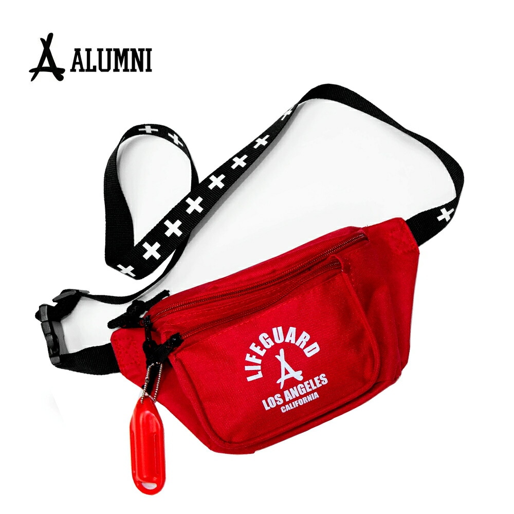 ALUMNI CLOTHING アルムナイクロージング LIFEGUARD DAD BAG RED メンズ インポート KID INK ...