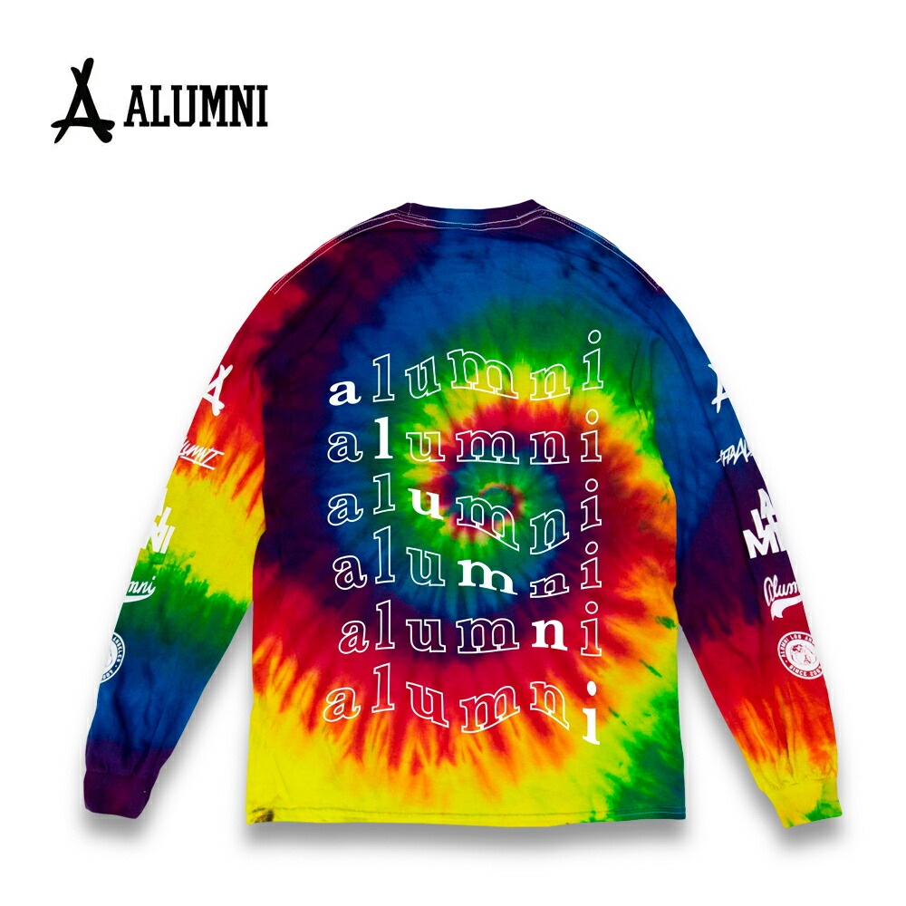 ALUMNI CLOTHING アルムナイクロージング TIE DYE LONG SLEEVE TEE OG メンズ インポート KID ...
