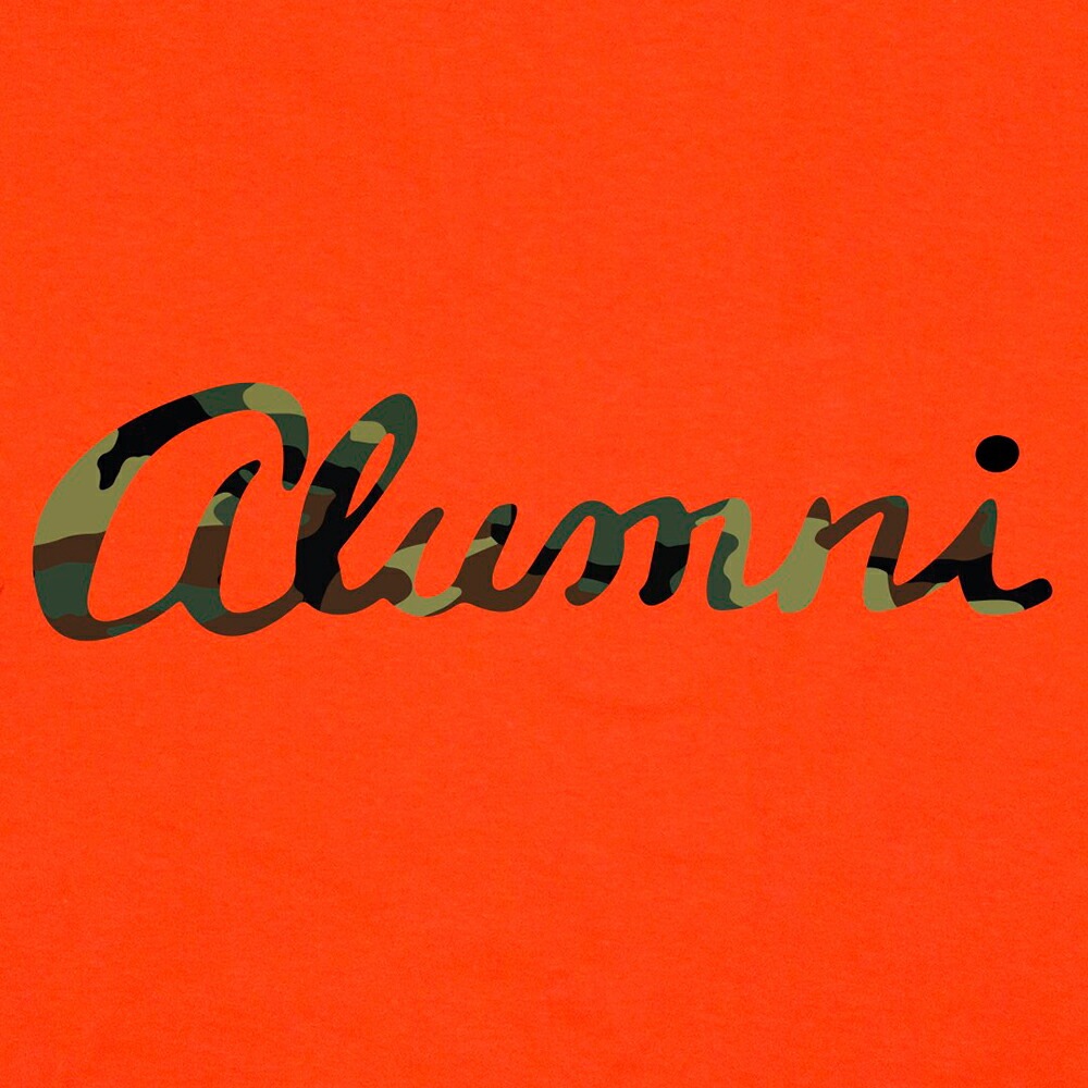 ALUMNI CLOTHING アルムナイクロージング ALUMNI SCRIPT LS ORANGE + CAMO メンズ インポート ...