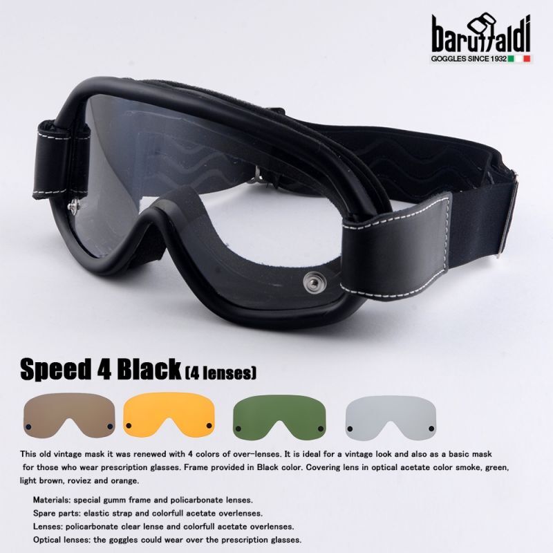 PEED 4 GOGGLE #ブラック(4レンズ) [baruffaldi/バルファルディ] | BRAND,baruffaldi ...