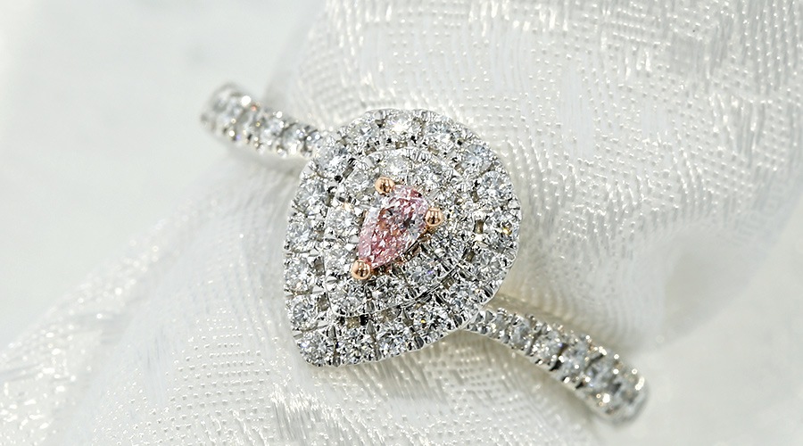 ダイヤモンド リング 0.083ct FANCY PURPLISH PINK SI1 プラチナ 中央宝石研究所 鑑定書付 【R】｜ダイヤモンドネックレス・ダイヤピアス【エメットジュリー ...