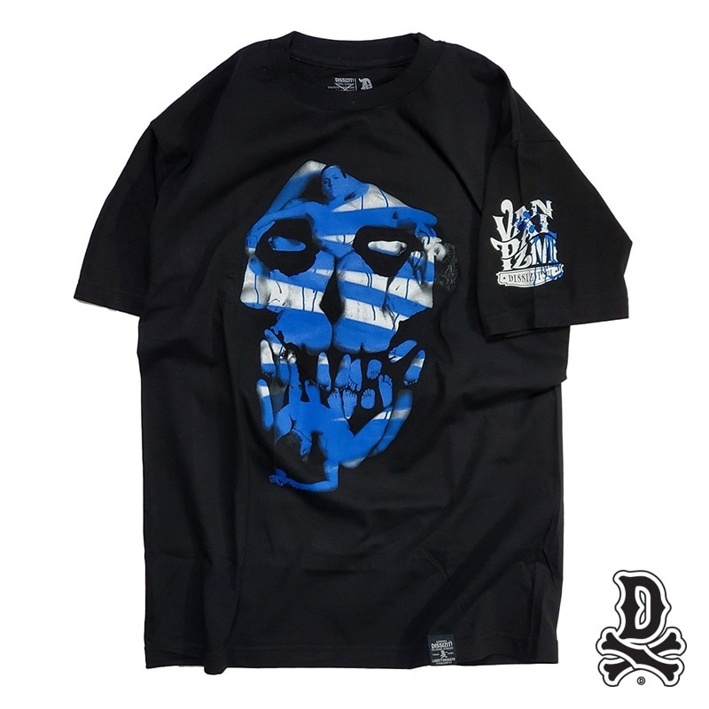 【DISSIZIT/ディスイズイット】VANDALISM SKULL TEE Tシャツ / BLACK ブラック / BLUE ...