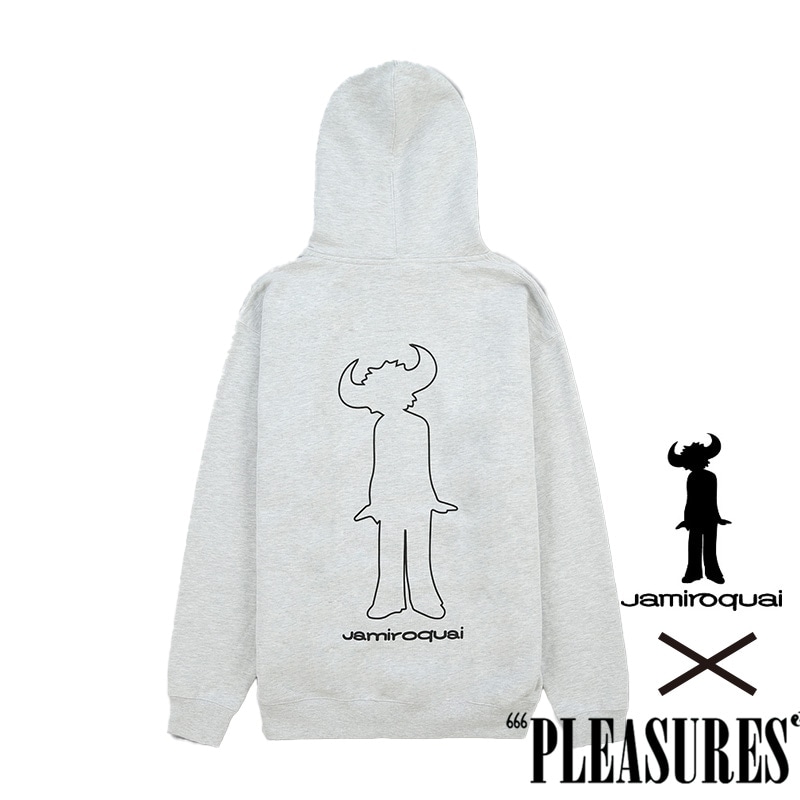 【PLEASURES/プレジャーズ×JAMIROQUAI/ジャミロクワイ】HIGH TIMES ZIP HOODIE パーカー / HEATHER GREY | PLEASURES,スウェット ...