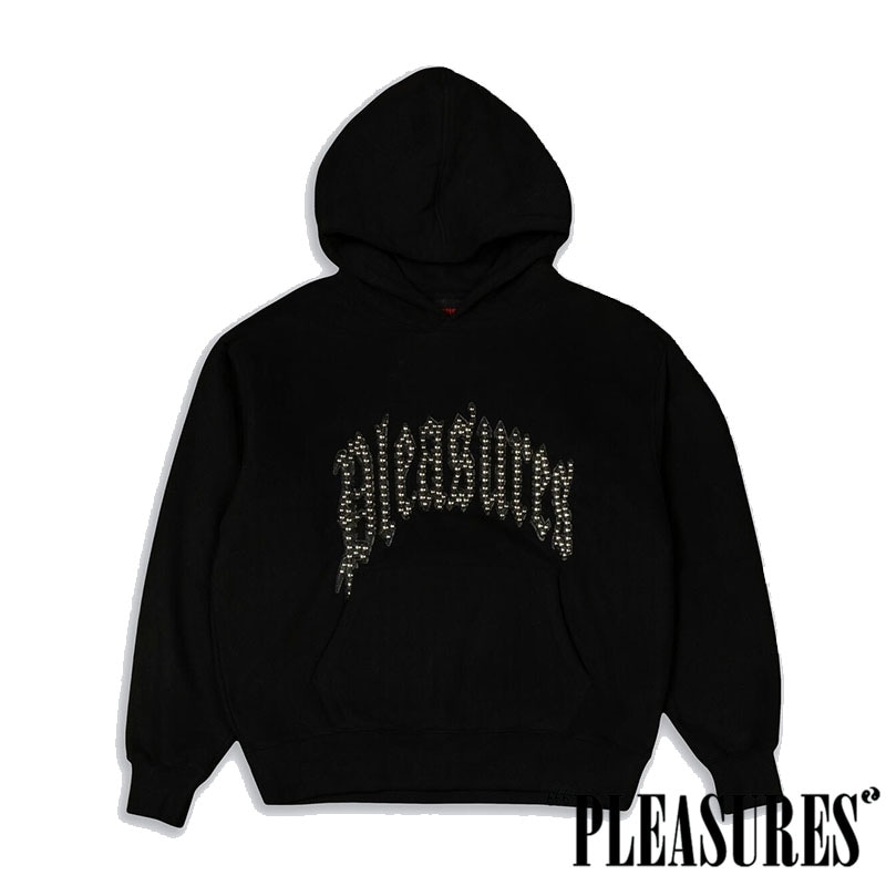 【PLEASURES/プレジャーズ】TWITCH STUDDED HOODIE パーカー / BLACK | PLEASURES,スウェット | | After Note （アフターノート ...