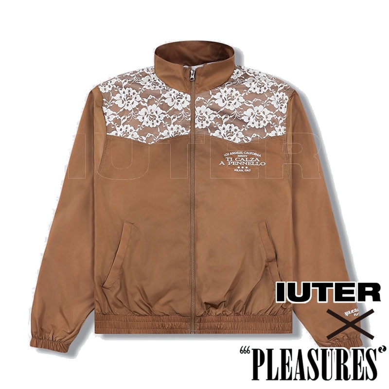 【PLEASURES/プレジャーズ×IUTER/イウター】FRANCESCA TRACK JACKET トラックジャケット / BROWN | PLEASURES,アウター | | After ...