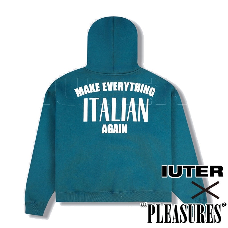 【PLEASURES/プレジャーズ×IUTER/イウター】VINCENZO HOODIE パーカー / GREEN | PLEASURES,スウェット | | After Note （アフター ...