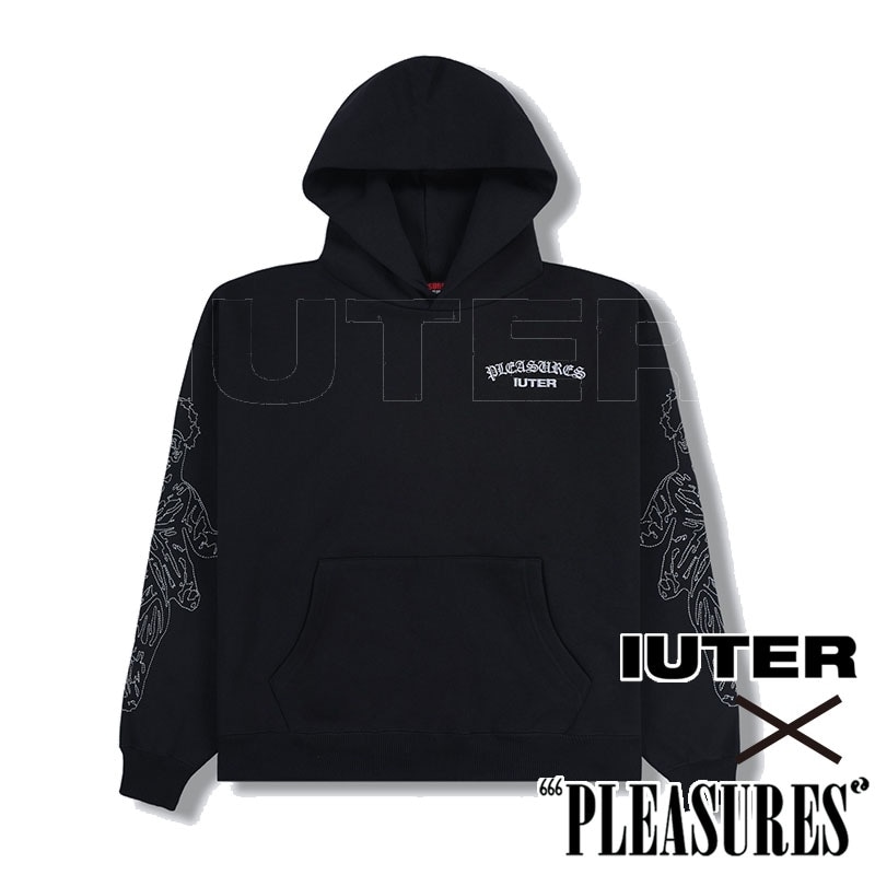 【PLEASURES/プレジャーズ×IUTER/イウター】ANDREA HOODIE パーカー / BLACK | PLEASURES,スウェット | | After Note （アフター ...