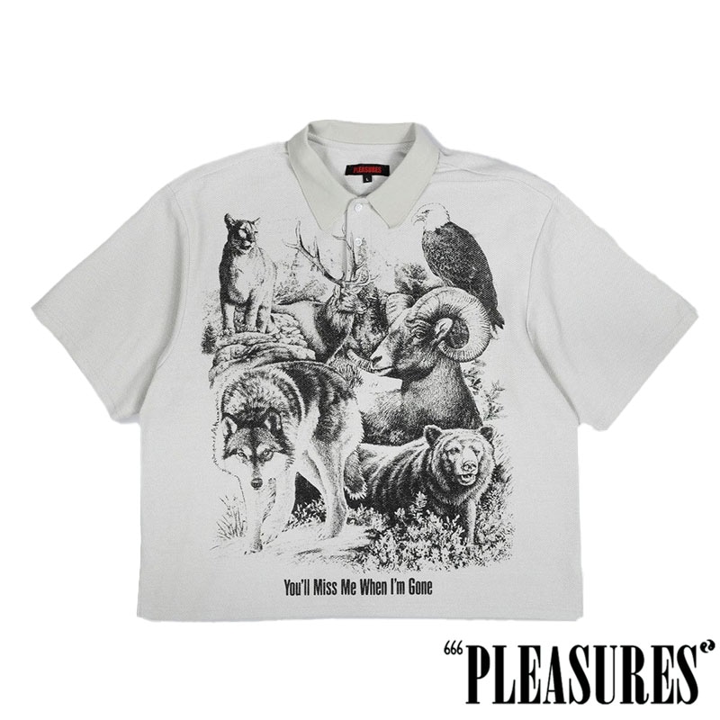 【PLEASURES/プレジャーズ】REVIVAL BOXY POLO ポロシャツ / STEEL | PLEASURES,ポロシャツ | | After Note （アフターノート）大阪 新 ...