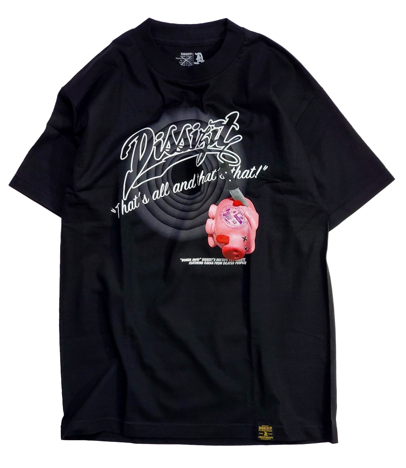 【DISSIZIT/ディスイズイット】BOMBS AWAY D2 TEE Tシャツ / BLACK ブラック | DISSIZIT,Tシャツ ...