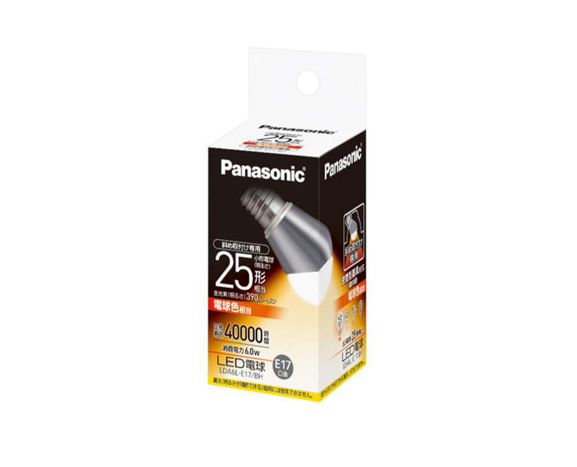 LED電球 LDA6L-E17/BH パナソニック 6.0W(電球色相当) (LDA6LE17BH) | メーカー別,Panasonic | アイピット本店