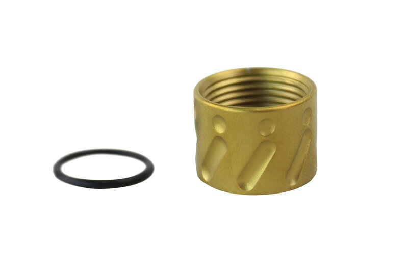 【特売品】5KU Twist fluted/Dimple スレッドプロテクター Gold (14mm逆ネジ) | エアガンパーツ,アウター ...