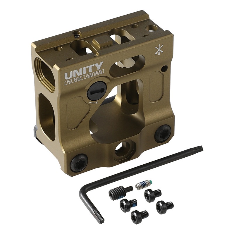 BJ Tac UNITYタイプ T1/T2専用 マイクロマウント FDE | エアガンパーツ,マウント/レール ...