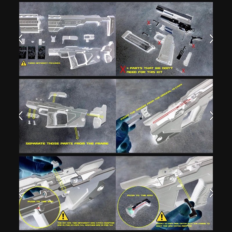 【特売品】SRU Hi-Capa PDWコンバージョンキット BK (東京マルイ/WE/AW/KJW ハイキャパ4.3・5.1対応) | エア ...