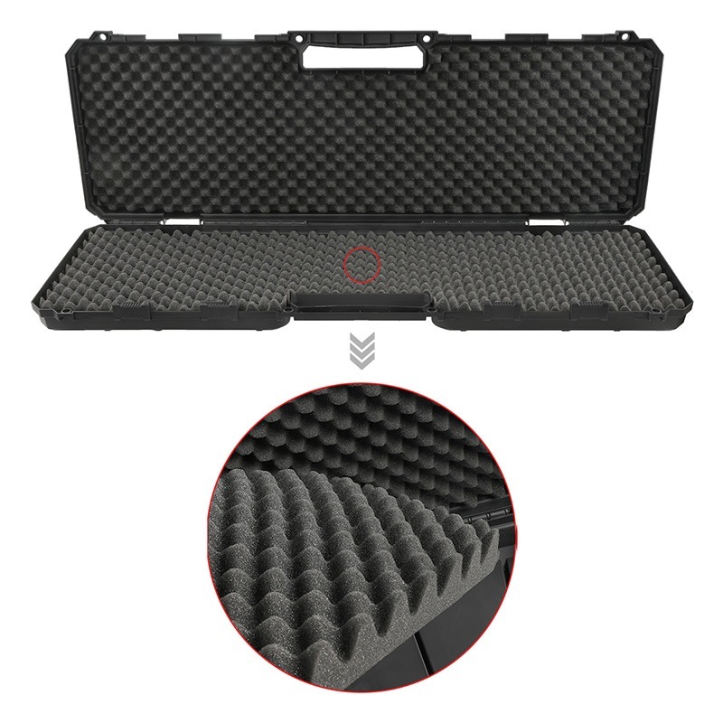 HTGベーシック WAVE 100 (大容量 軽量 Stackable/積み重ね可能) ハードガンケース 100cm Tan (Economy ...