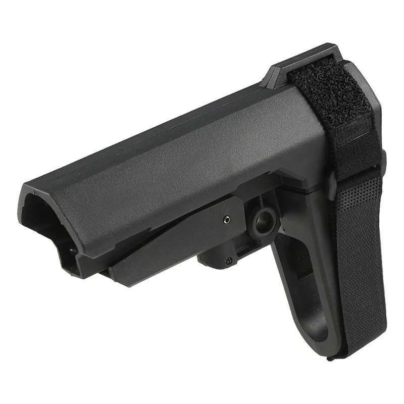 BJ Tac Sbtactial SBA3タイプ ピストルストック ナイロン BK | エアガンパーツ,ストック ...