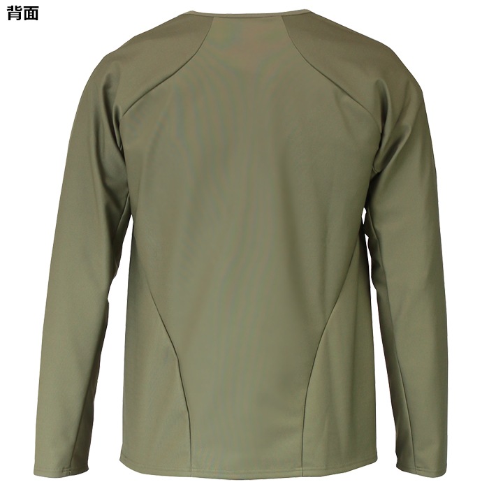 防風 保温 防寒 ゴア ウインドストッパー ストレッチインナージャケット 上衣のみ オリーブグリーン M-3Lサイズ AK products DEVA 日本製 | インナーウェア,トップス ...