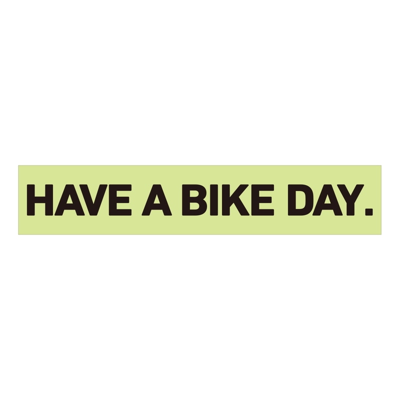 HAVE A BIKE DAY.ステッカー HABD STRAIGHT LOGO Sサイズ 抜き文字タイプ ブラック デザイン 加藤ノブキ ...