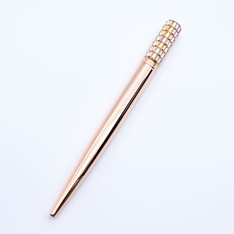 スワロフスキー SWAROVSKI ボールペン LCT002 ローズゴールド×イエローゴールド 5637771 名入れ有料可 ...