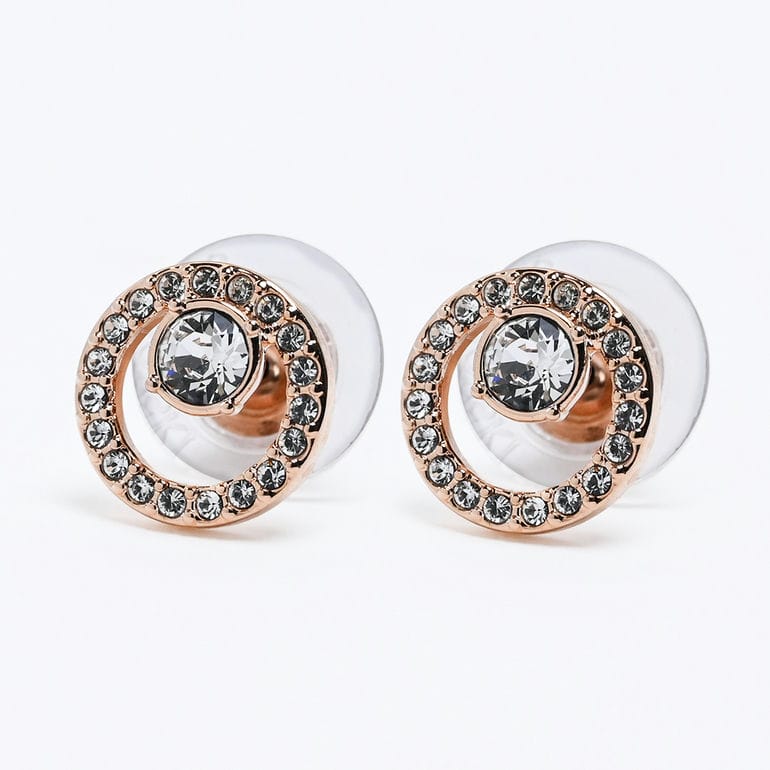 スワロフスキー SWAROVSKI ピアス Creativity スタッドピアス クリア×ローズゴールド 5199827 ジュエリー ...