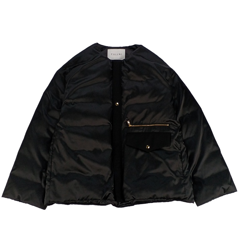 CULLNI クルニ Taffeta Collarless Down Jacket BLACK 22-AW-008B の通販 - ALLEY ...