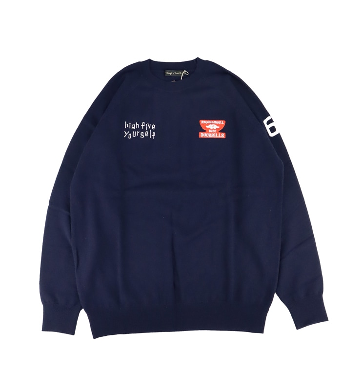 【30％OFF】rough&swell ラフアンドスウェル WINNER CREW ニット ネイビー RSM-23285 / ゴルフウェア ...